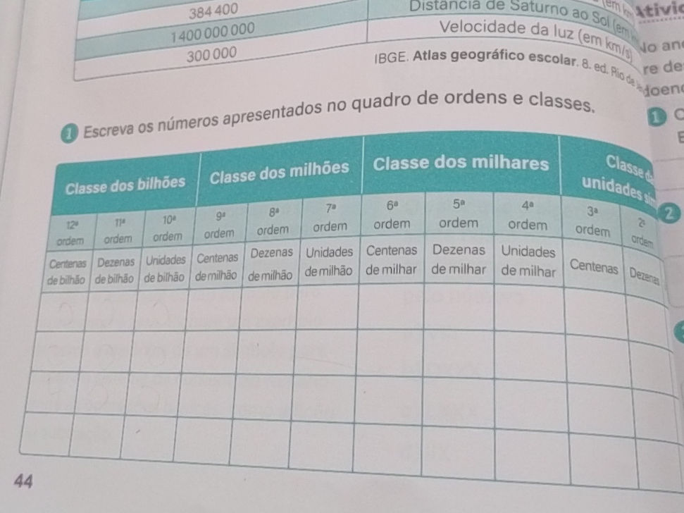 1 Escreva os números apresentados no quadro | StudyX