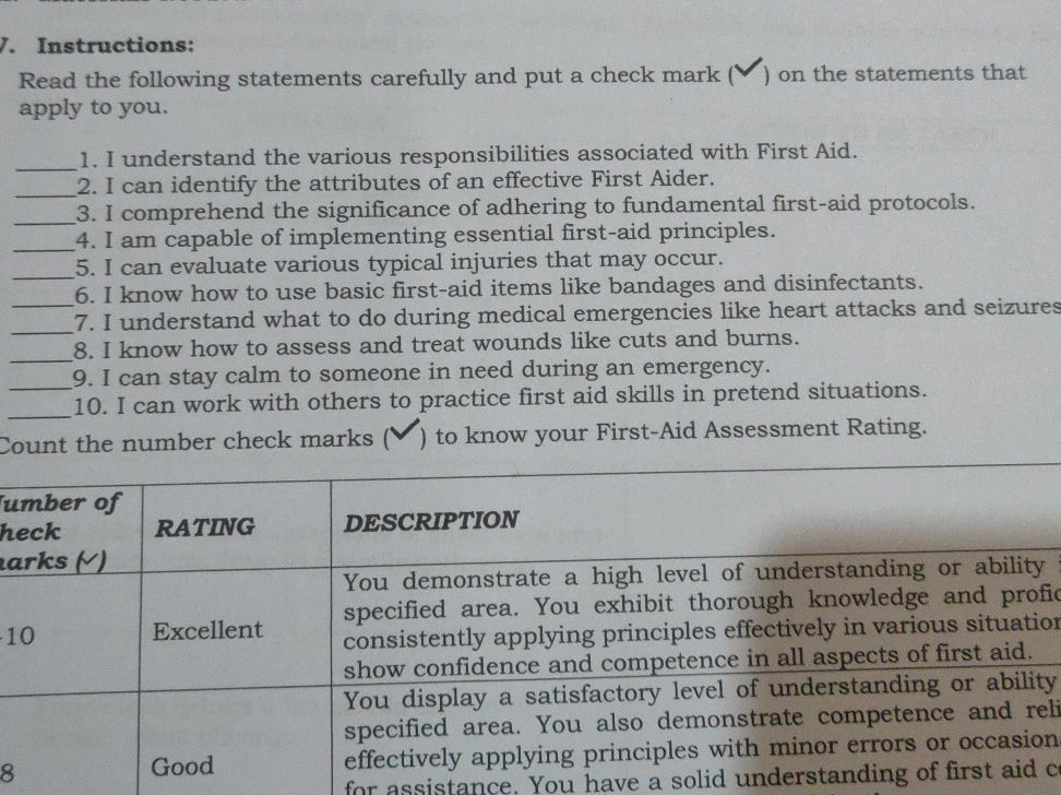 7. Instructions: Read the following | StudyX