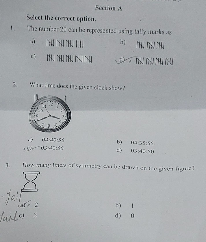 1. Select the correct option. The number 20 | StudyX