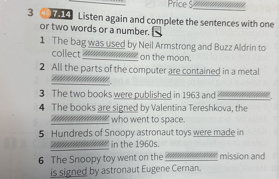 Listen again and complete the sentences with | StudyX