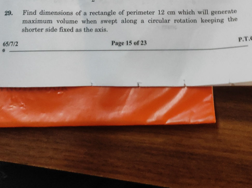 29. Find dimensions of a rectangle of | StudyX