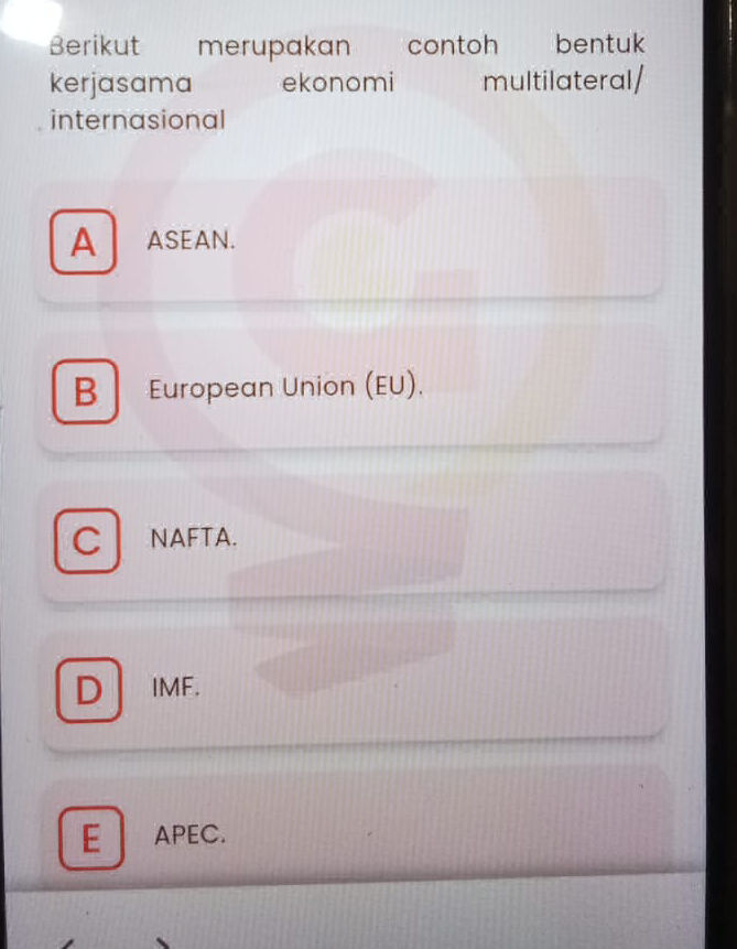 Berikut merupakan contoh bentuk kerjasama | StudyX