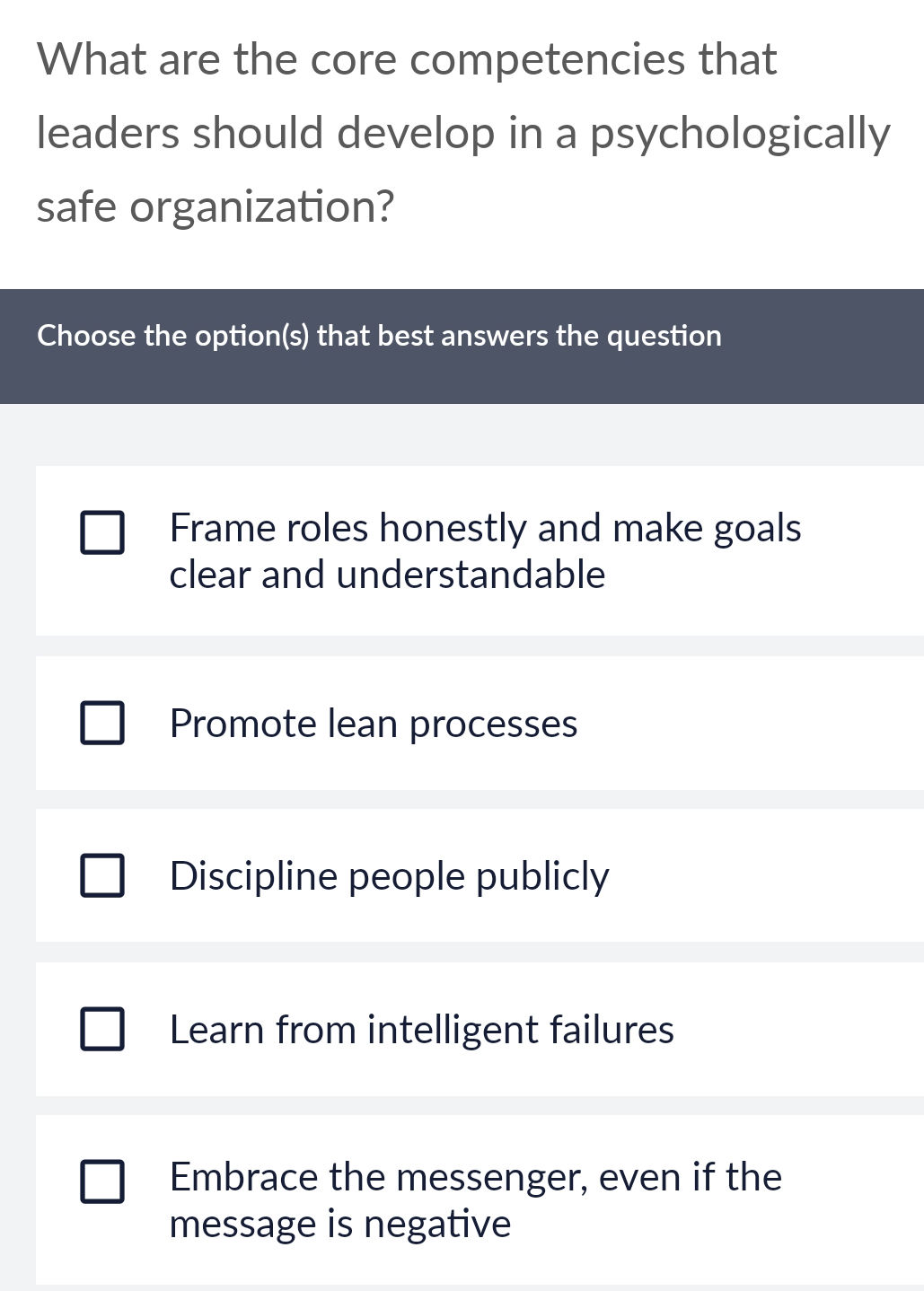 What are the core competencies that leaders | StudyX
