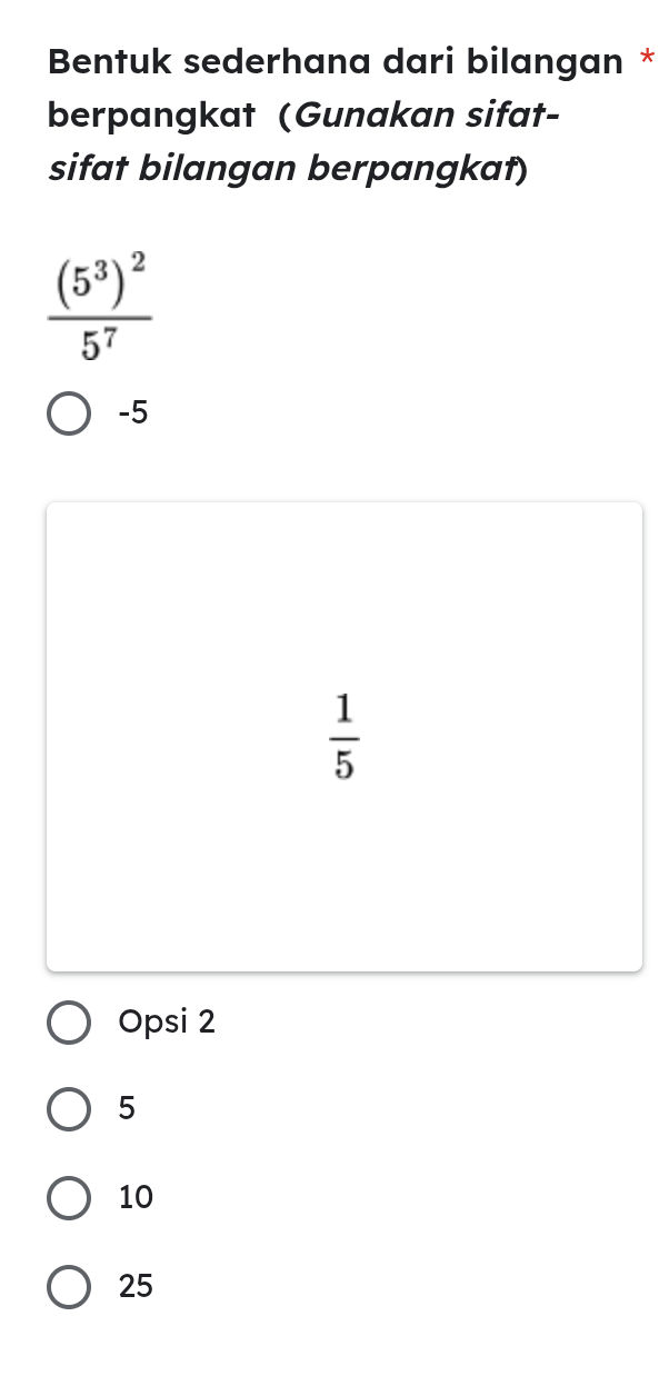 Bentuk sederhana dari bilangan berpangkat | StudyX