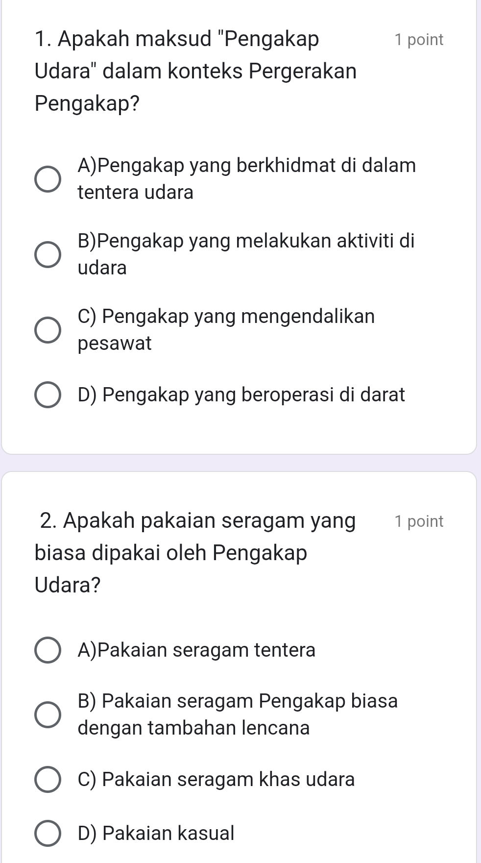 1. Apakah maksud "Pengakap Udara" dalam | StudyX
