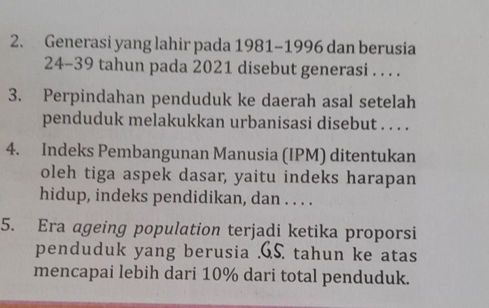 2. Generasi yang lahir pada 1981-1996 dan | StudyX