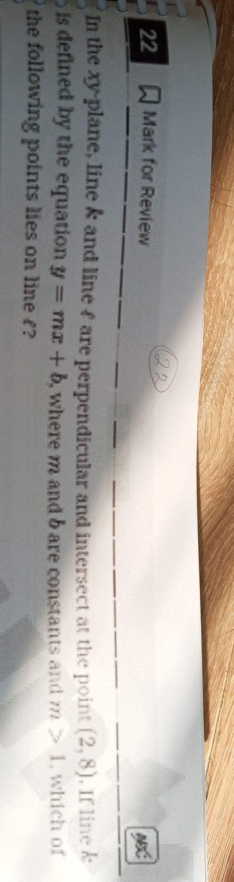 In the xy-plane, line k and line ℓ are | StudyX