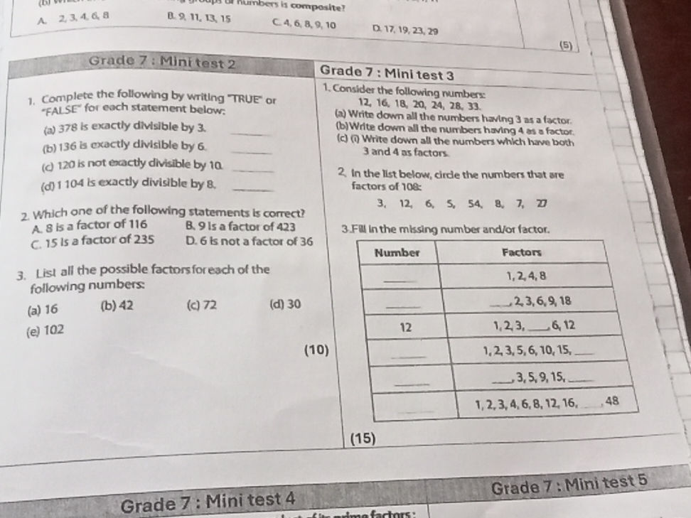 1. Complete the following by writing "TRUE" | StudyX