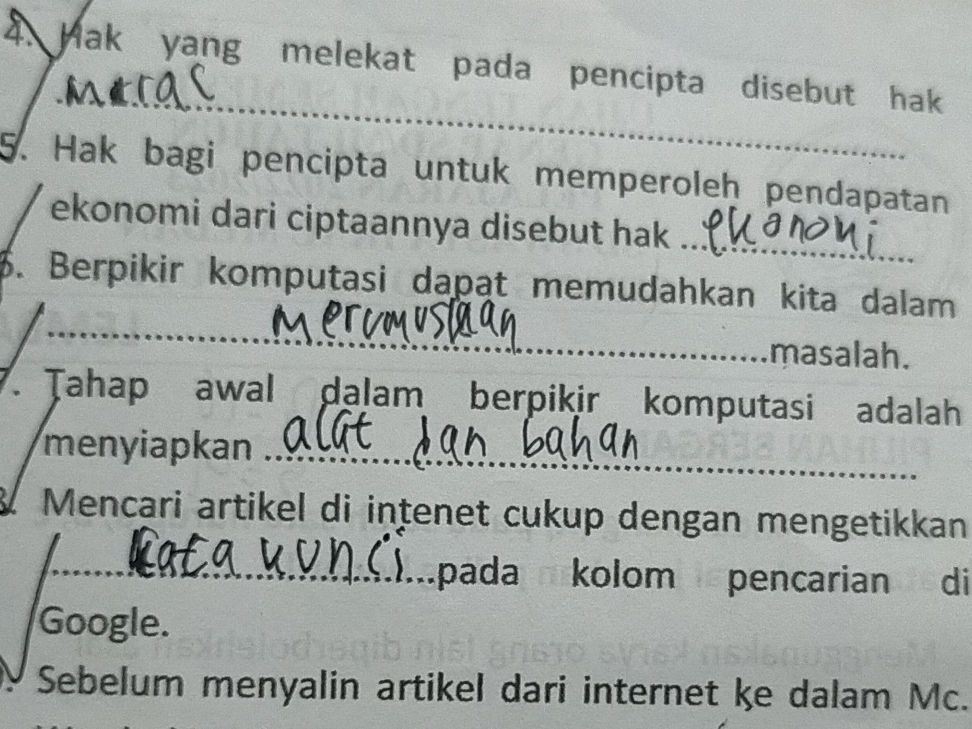 4. Hak yang melekat pada pencipta disebut | StudyX