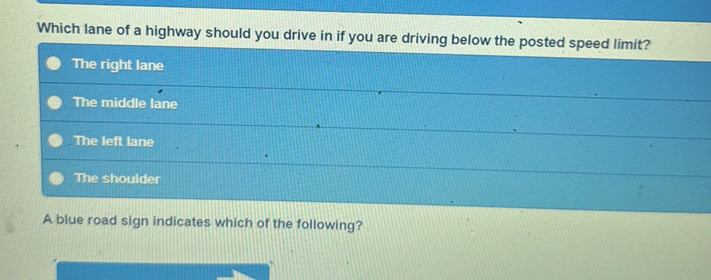 Which lane of a highway should you drive in | StudyX
