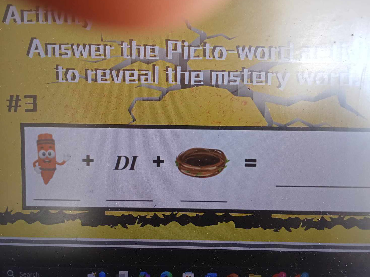 Answer the Picto-word activity to reveal the | StudyX