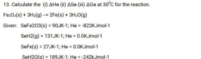 13. Calculate the (i) \( He\) (ii) \( Se\) | StudyX