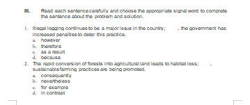 Read each sentence carefully and choose the | StudyX