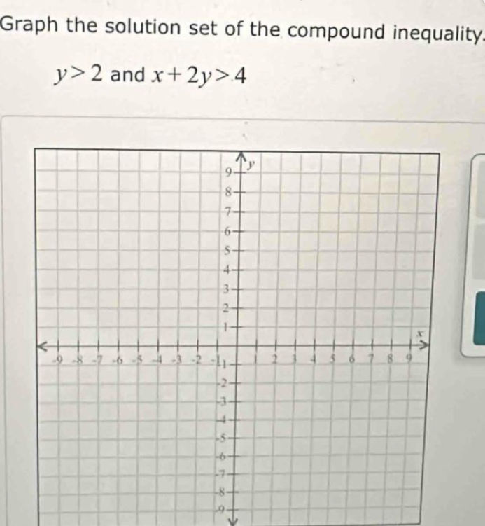 Graph the solution set of the compound | StudyX