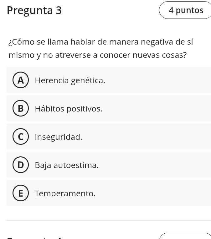Pregunta 3 4 puntos ¿Cómo se llama hablar de | StudyX