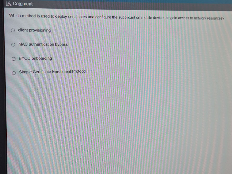 Which method is used to deploy certificates