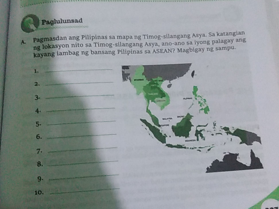 A. Pagmasdan ang Pilipinas sa mapa ng | StudyX