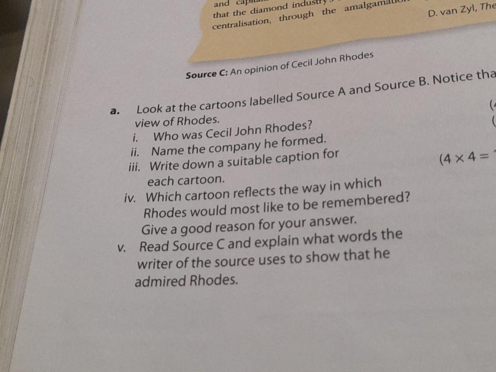 a. Look at the cartoons labelled Source A | StudyX