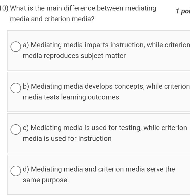 10) What is the main difference between | StudyX