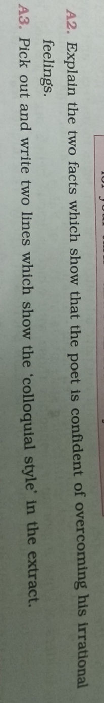 A2. Explain the two facts which show that | StudyX