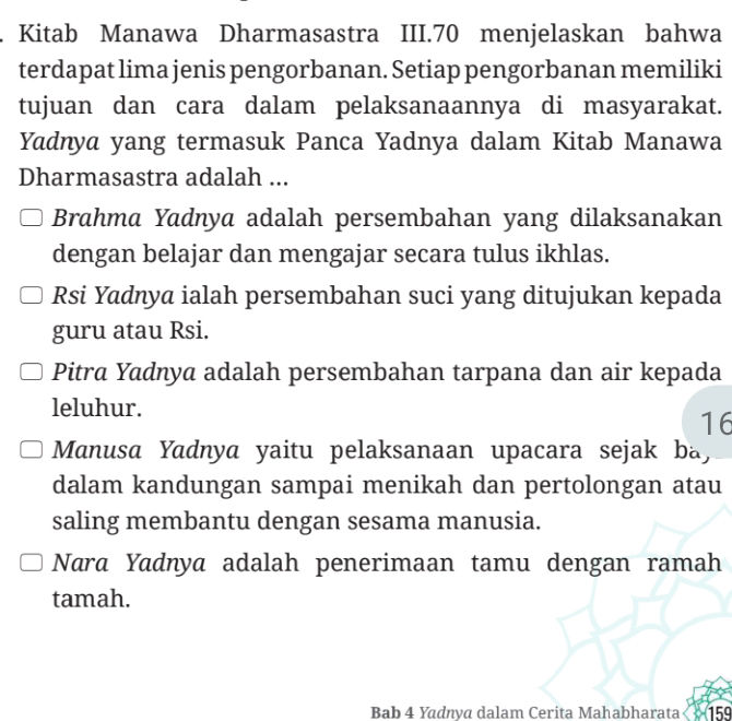 Kitab Manawa Dharmasastra III.70 menjelaskan | StudyX