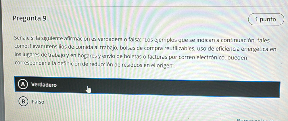 Señale si la siguiente afirmación es | StudyX