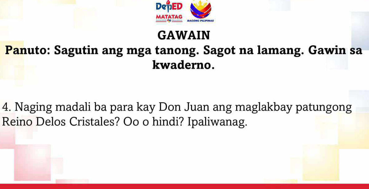 Panuto: Sagutin ang mga tanong. Sagot na | StudyX