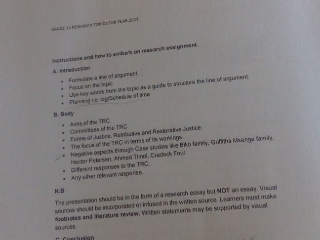 GRADE 12 RESEARCH TOPICS FOR YEAR 2023 | StudyX