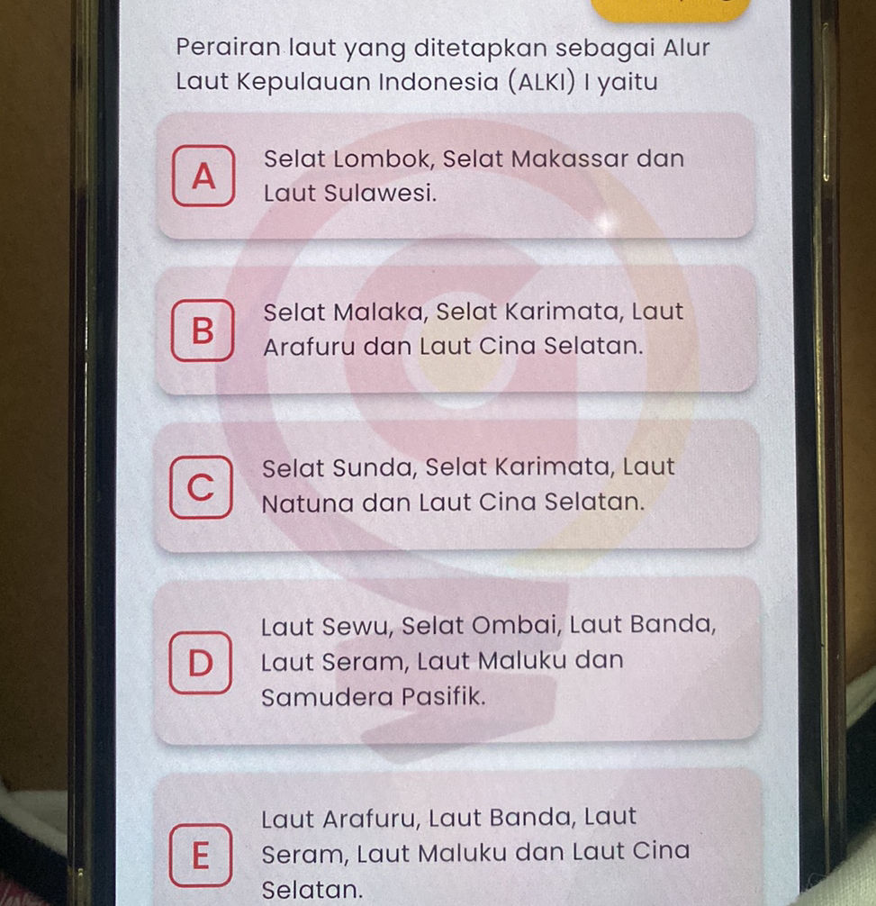 Perairan laut yang ditetapkan sebagai Alur | StudyX