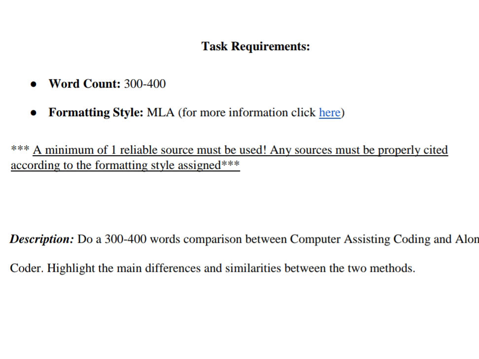 Task Requirements: * Word Count: 300-400 | StudyX
