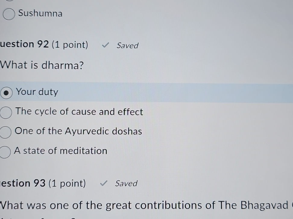 What is dharma? Your duty The cycle of | StudyX