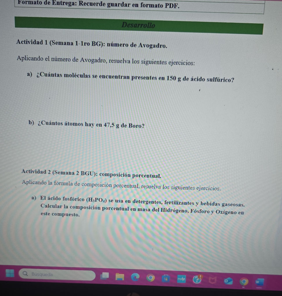 Actividad 1 (Semana 1-1ro BG): número de | StudyX