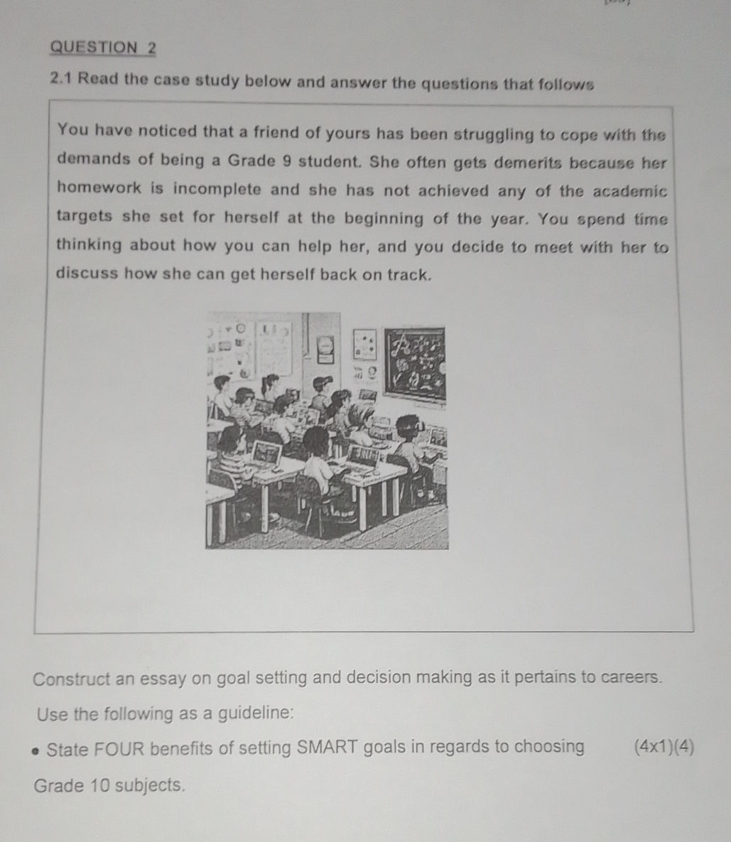 QUESTION 2 2.1 Read the case study below | StudyX