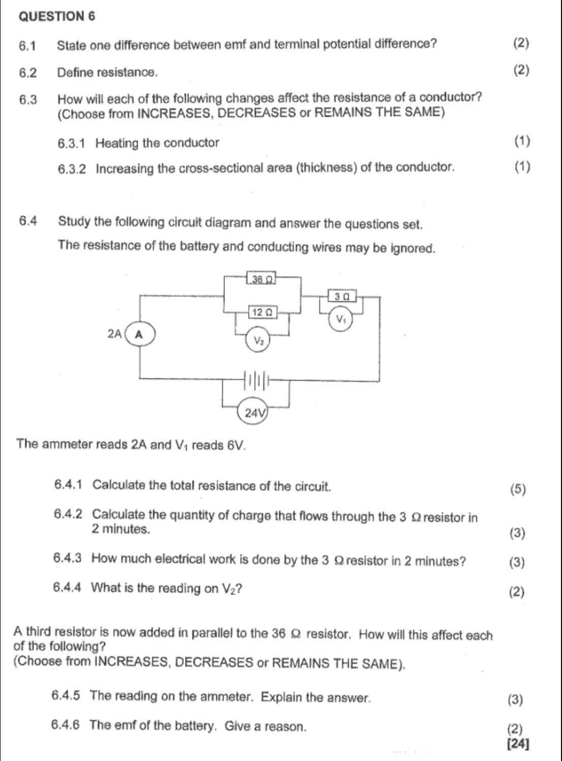 QUESTION 6 6.1 State one difference between | StudyX