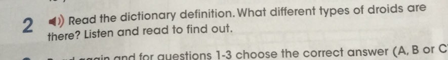 2) Read the dictionary definition. What | StudyX