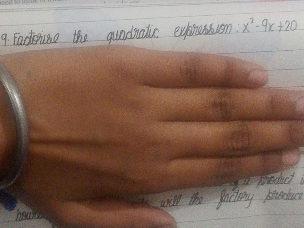 9. Factorise the quadratic expression: $x^2 | StudyX