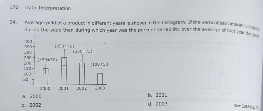 Average yield of a product in different | StudyX