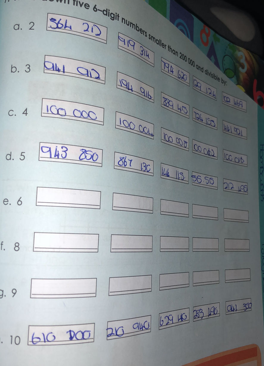 Write down five 6-digit numbers smaller than | StudyX