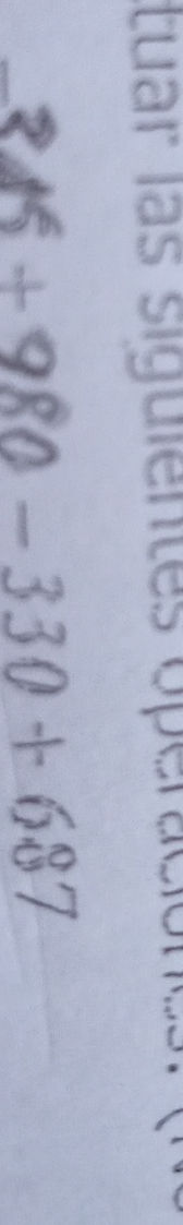 Calculate 345 + 980 - 330 + 687 | StudyX