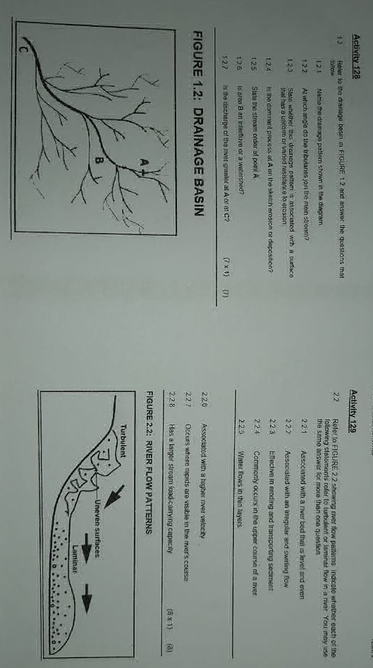 Activity 128 1. Refer to the drainage basin | StudyX