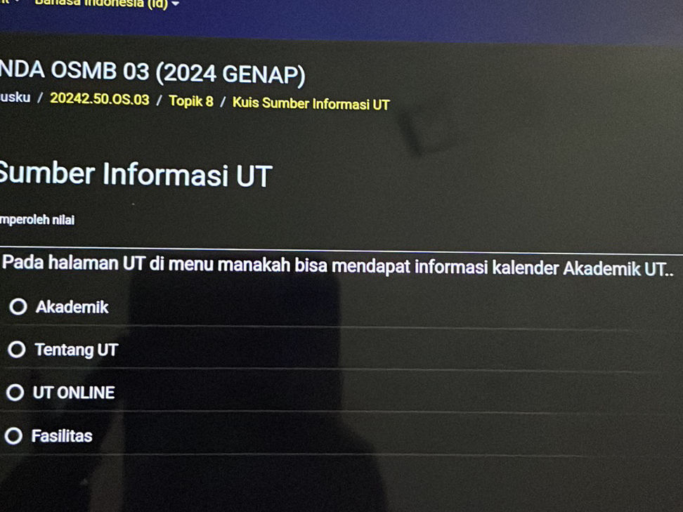 Pada halaman UT di menu manakah bisa | StudyX