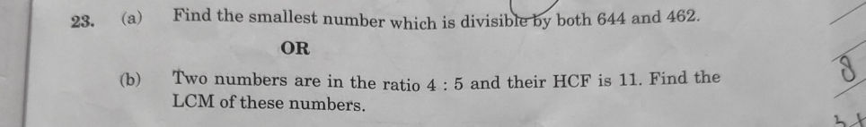 23. (a) Find the smallest number which is | StudyX