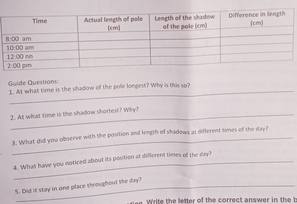 | Time | Actual length of pole (cm) | Length | StudyX