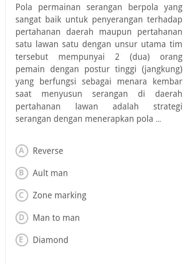 Pola permainan serangan berpola yang sangat | StudyX