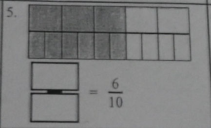 Fraction representation of 6/10 | StudyX