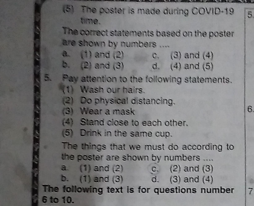 (5) The poster is made during COVID-19 time. | StudyX