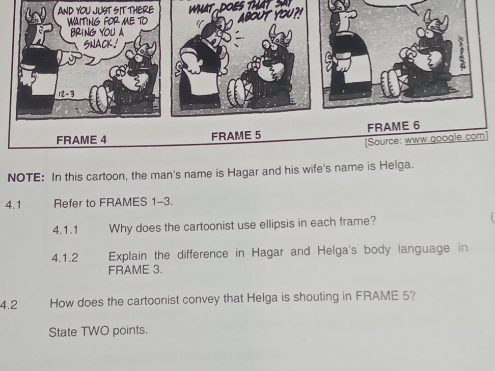 NOTE: In this cartoon, the man's name is | StudyX
