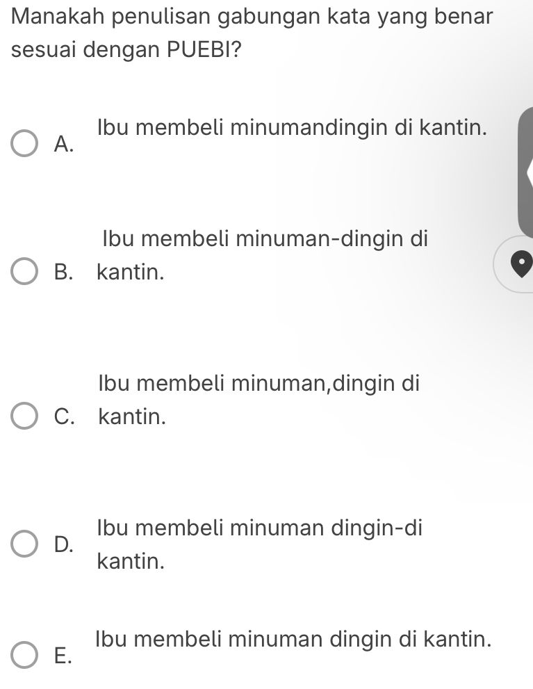 Manakah penulisan gabungan kata yang benar | StudyX