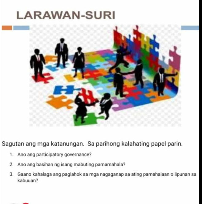 Sagutan ang mga katanungan. Sa parihong | StudyX