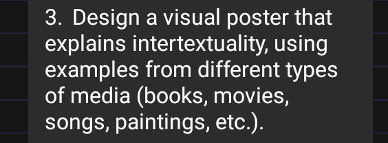 3. Design a visual poster that explains | StudyX